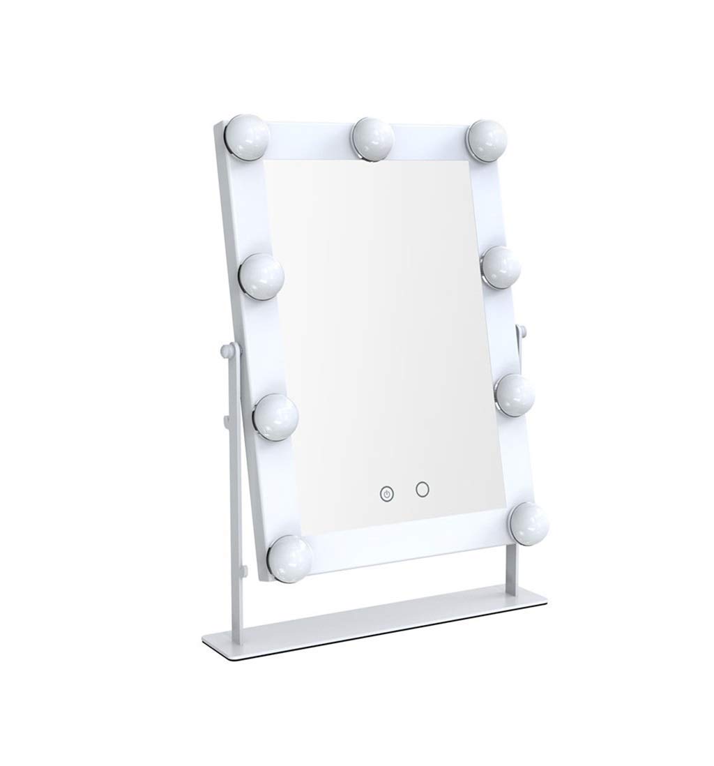 LIMEI-ZEN Vanity Mirror Cosmetic Dresser Lighting Kit with LED Bulbs Hollywood Style Makeup Mirror Dimmable Light Bulb White Wall Mirror Mirrors