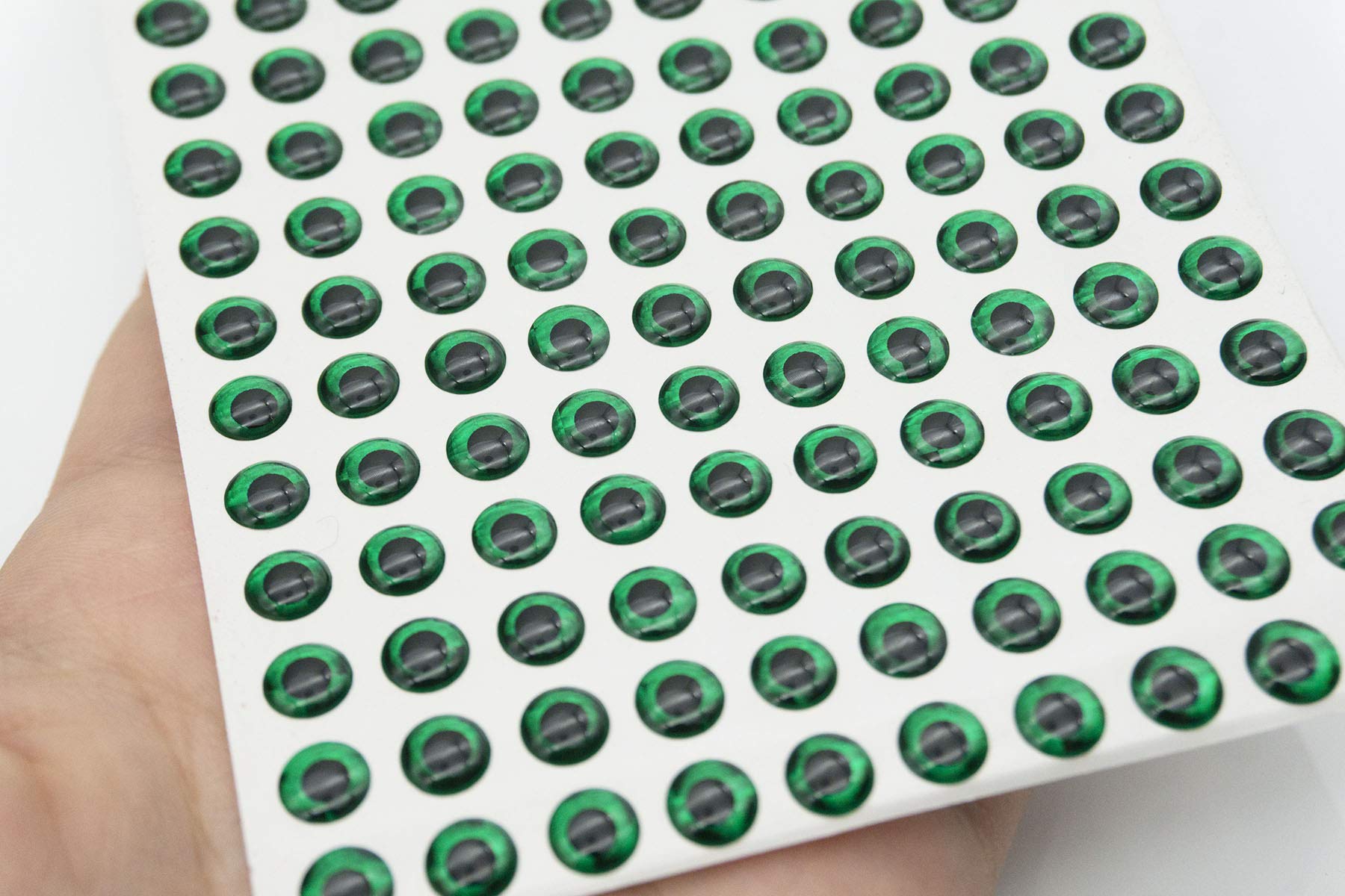500pcs 4mm Green 3D Holographic Fishing Lure Eyes 3D Lure Eye 3D Soft Eye 3D Holographic Lure Eye Fly Tying, Jigs, Crafts
