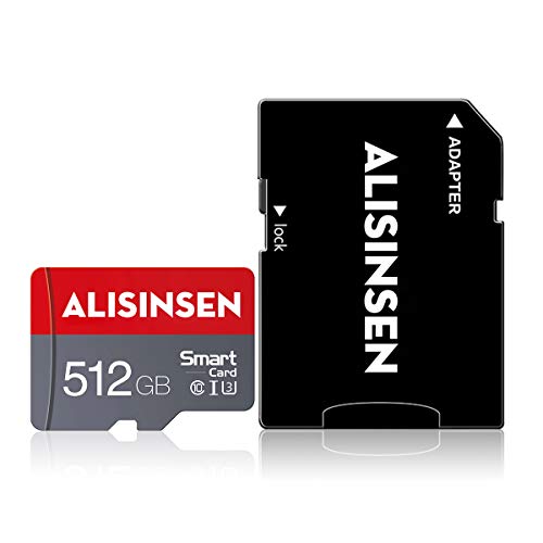 512GB Micro SD Card High Speed Class 10 Micro SDXC Memory Card 512GB TF Card for Wyze, GoPro,Smartphone,Table with SD Card Adapter