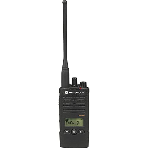 4 x Motorola RDU4160D RDX Business Series Two-Way UHF Radio with Display (Black) (RDU4160D) + 4 x Motorola HKLN4604 PTT Earpiece