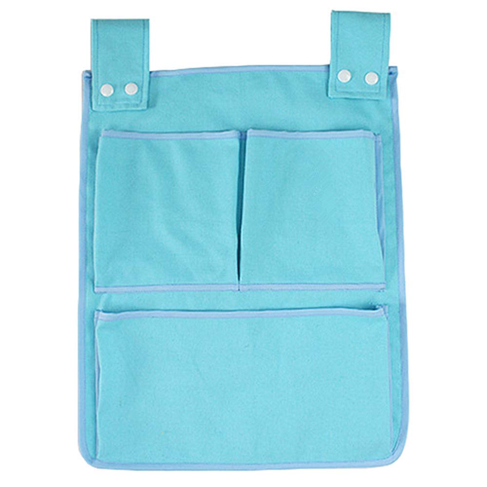 SiyuXinyi Pockets Bedside Storage Bag Caddy Hanging Diaper Organization for Baby Essentials, Hang on Crib, Practical Hanging Storage Bag, Suitable Dormitory, Double Bed, Bedside Storage!(Blue)
