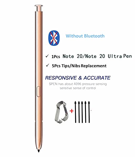Galaxy Note 20 Pen (Without Bluetooth) Replacement for Samsung Galaxy Note 20 Note20 Ultra 5G Stylus Pen Touch Pen S Pen and S21 Ultra Stylus Pen+ Tips/Nibs (Bronze)