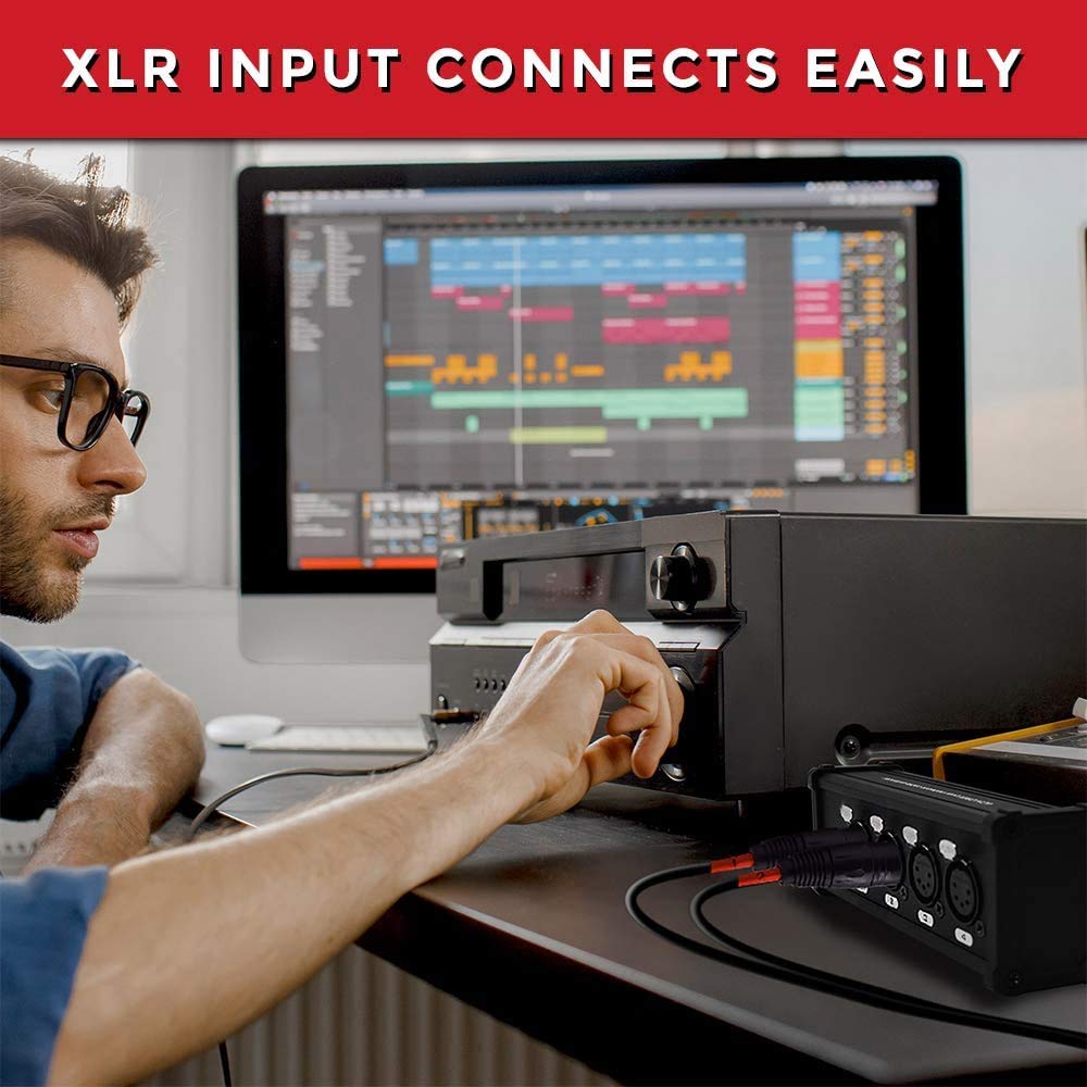 COLUBER CABLE XLR Snake 4 Channel Audio Over Ethernet - DMX Snake XLR Over Ethernet RJ45 Audio Snakes