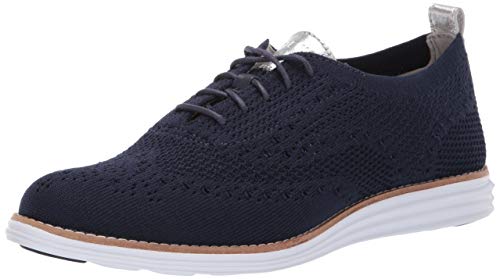 Cole Haan womens Originalgrand Stitchlite Wingtip Oxford, Blue, 7 US