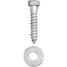 FASTENER DEPOT 5/16inches x 1-1/2inches Hot Dipped Galvanized Lag Screws w/Flat Washers, Grade A, Quantity 100- by Fastener Depot, LLC