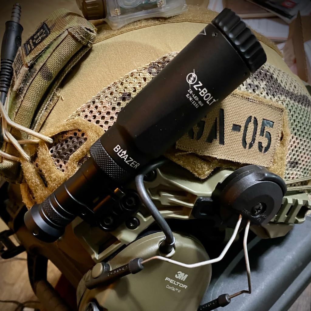 LED Infrared Illuminator Light Head (Focusable Optics - 4° to 25°) Fits Surefire M600DF/M640DF, Z-BOLT® 18650/18350 Light Bodies
