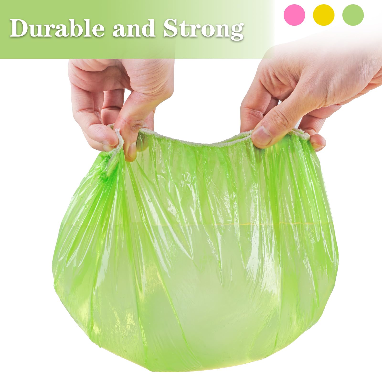 Plastic Bowl Covers Elastic Reusable - 60 PCS Fresh Keeping Bags, 3 Size Food Covers Stretch, Shower Cap Bowl Storage Covers(6/8/10inch)