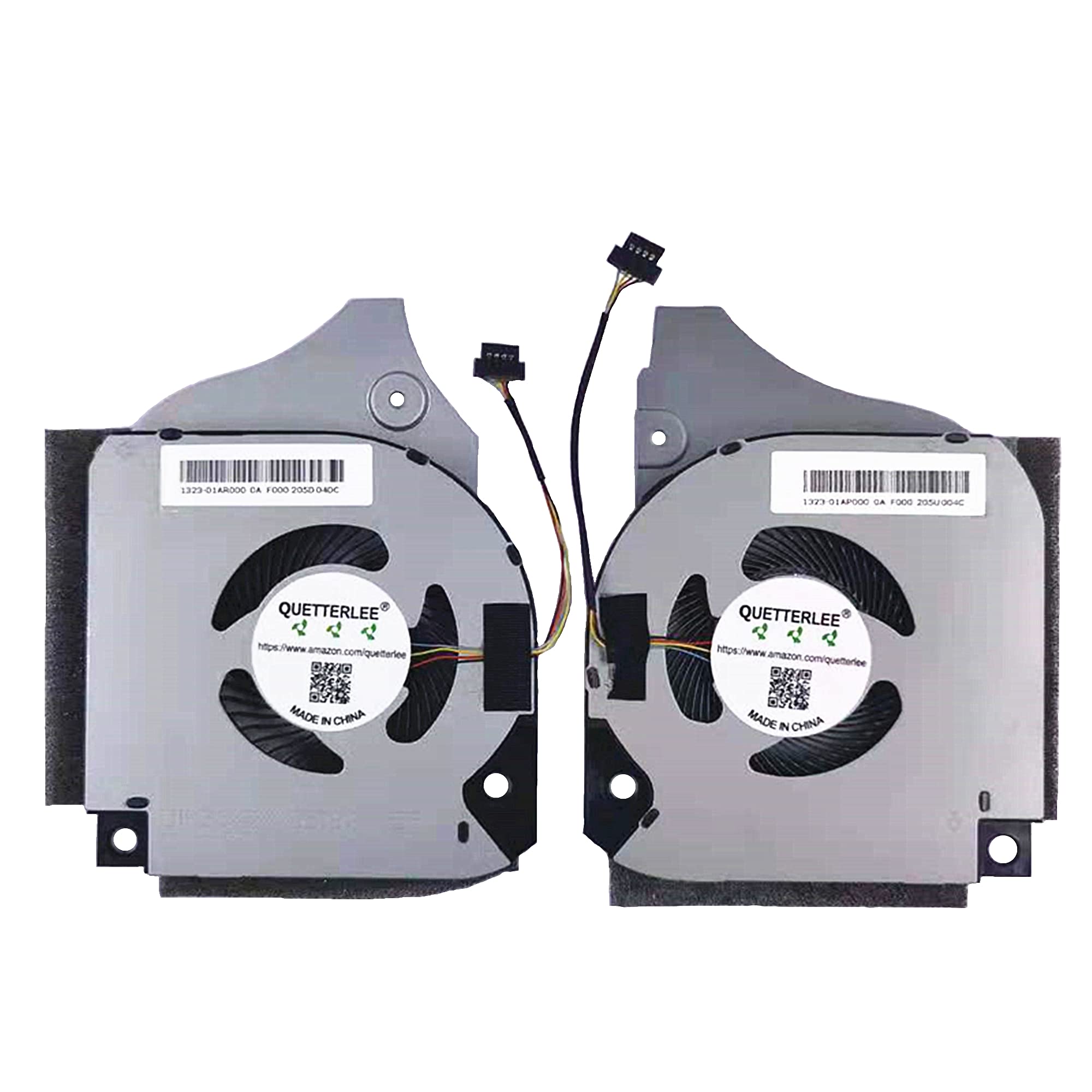 QUETTERLEE Replacement New CPU +GPU Cooling Fan for Dell G5-5590 G7-7590 G7-7790 G5 5590 G7 7590 7790 P82F Series 006KT2+0C04TH DFSCK221151811 FL1J DFSCK221051821 FM0C 12V 1A Fan