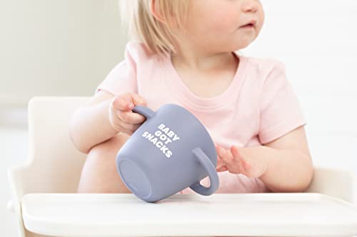 Bella Tunno Happy Snacker – Spill Proof Snack Cups for Toddlers and Babies, Snack Containers Made from Silicone BPA Free, Soft Opening & Removable Lid (Baby Got Snacks)