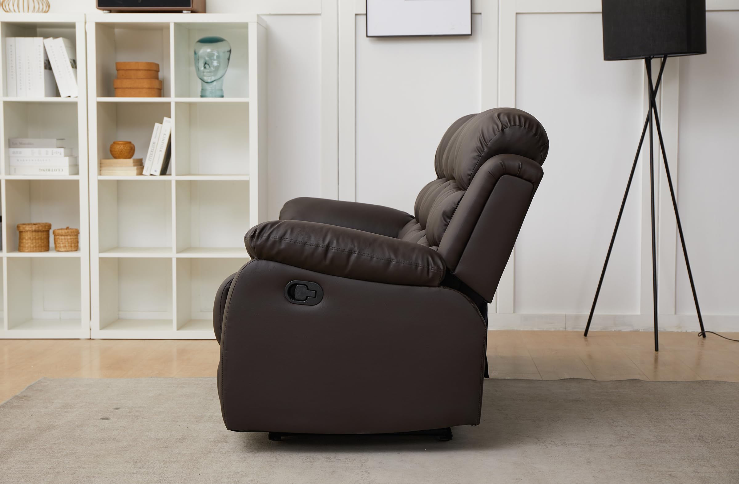 uhome Chair Sofas, 3 Seat, Brown