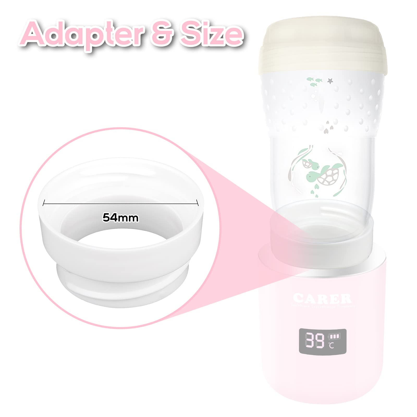 Adapter Connector for MAM Bottles Compatible with Travel Baby Bottle Warmer Fast Portable Bottle Warmer