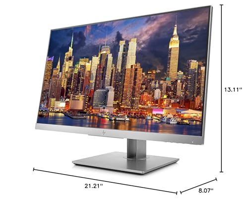 HP EliteDisplay E243 24 Inch 1920 x 1080 (1FH47A8) Full HD IPS LED-Backlit LCD 2-Pack Monitor Bundle with HDMI, VGA, DisplayPort, MK270 Wireless Keyboard and Mouse Combo, and Gel Mouse Pad