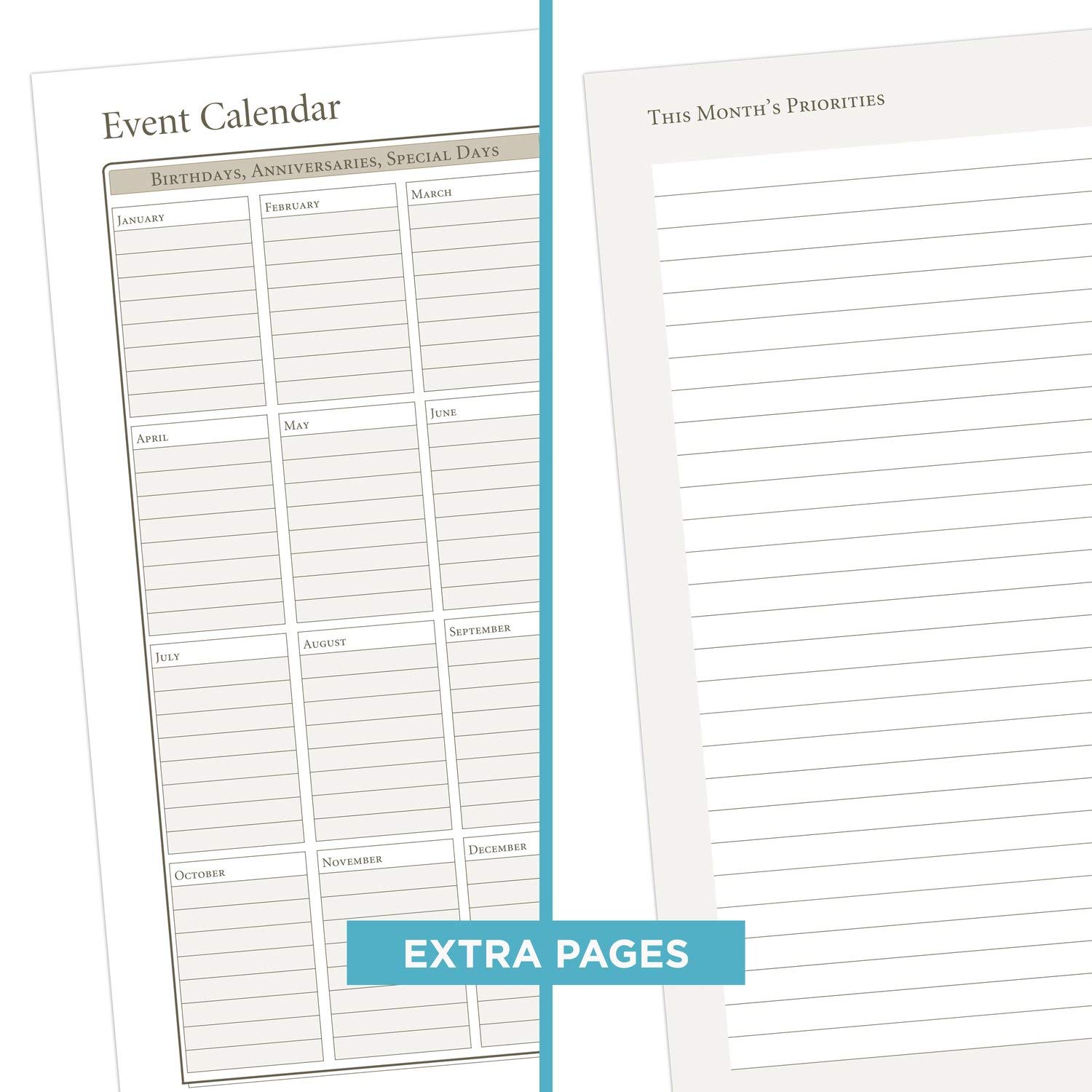 2022 Daily & Monthly Planner Refill by AT-A-GLANCE, 10801 Day-Timer, 3-3/4" x 6-3/4", Size 3, Two Page per Day (471-225)