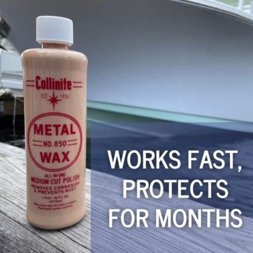 Collinite 850 Metal Wax and Towel Combo