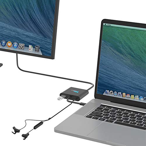 IMD-ULC362 Type C to HDMI to VGA Adapter