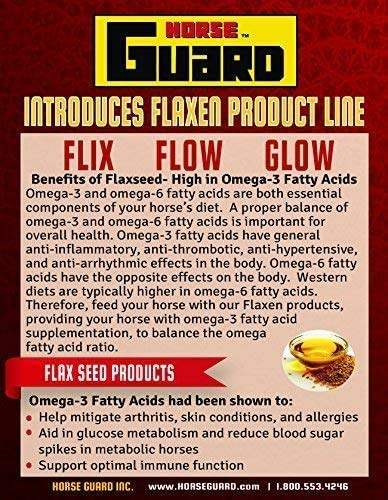 Horse Guard Glow 10 lb, Aids in Weight Gain and Improves Coat and Condition, Includes Omega-3’s