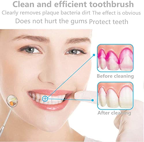 RIJBYWS 4PCS MINI Travel Toothbrushes, On Fhe Folding Toothbrushes [non-electric], Does Not Hurt The Gums,Suitable for Travel, Camping, School, Home (3.9 inches after folding)
