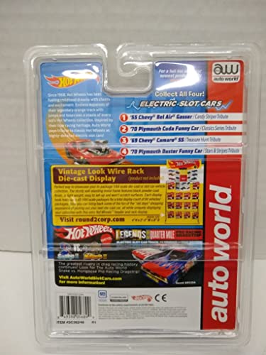 Auto World SC382-4 1970 Duster Funny Car Stars & Stripes Tribute HO Scale Electric Slot Car - Blue