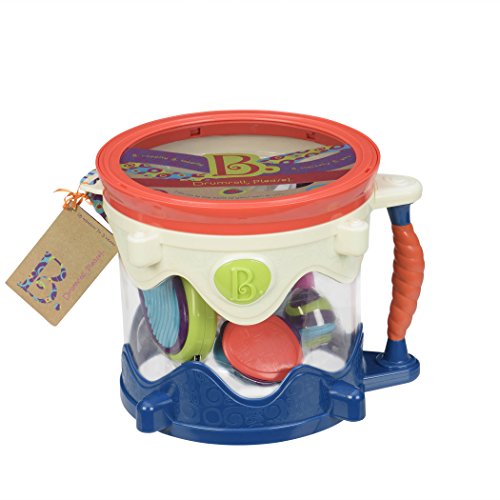 B. toys β Musical Drum- 7 Instruments Toy Drum Kit- Drumroll Please- Musical Toys for Kids 18 months + (7-Pcs)
