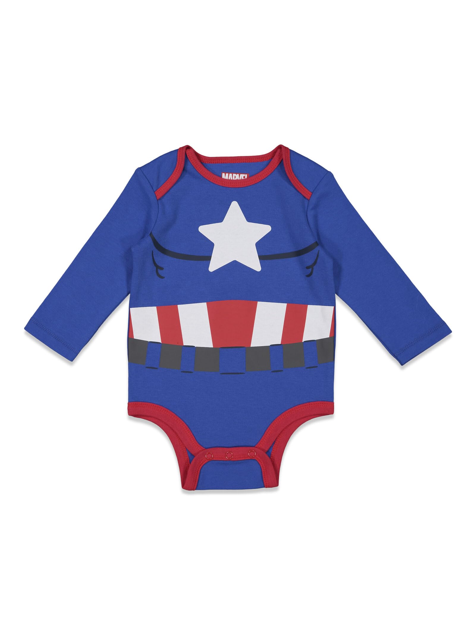 Marvel Baby Boys 5 Pack Bodysuits Hulk Spiderman Iron Man Captain America 3-6 Months