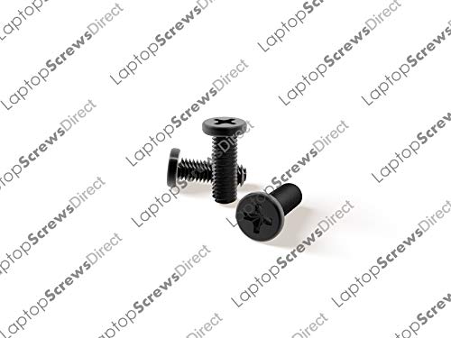 RapidSparesLtd Pack of 100 M2X7 New Black Zinc Wafer Head Laptop Machine Screw Philips Head