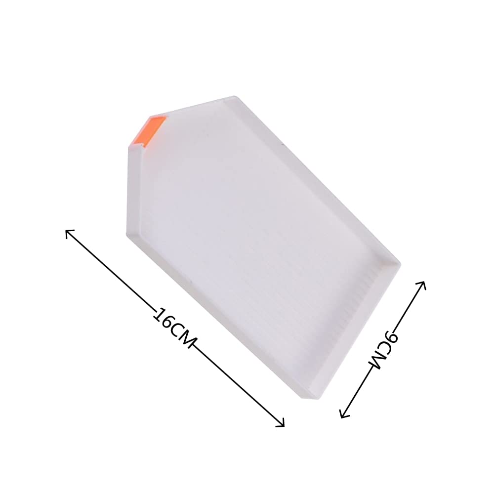 yeenelwboo Plastic Bead Sorting Tray, High-Capacity DIY Diamond Painting Storage Box,Diamond Painting Tool for Nail Art and Diamond Embroidery(6.30 * 3.54in)(4 Pcs)