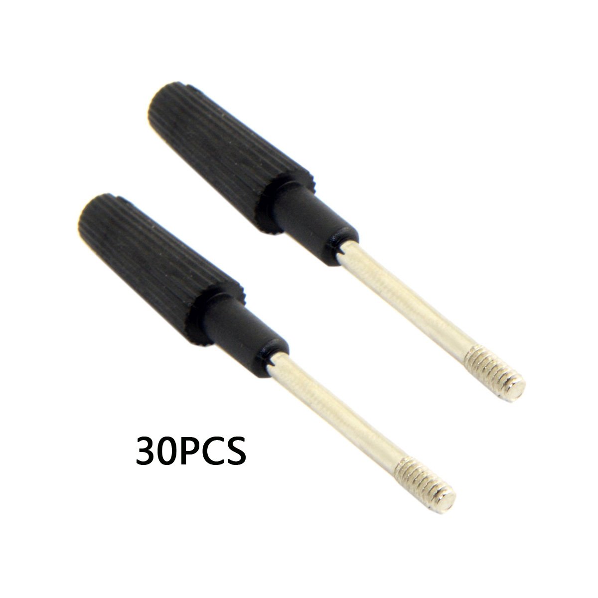 cablecc 30pcs Thumb Screws #4-40 UNC 47mm Length Stainless Steel Overmold for Computer Cable