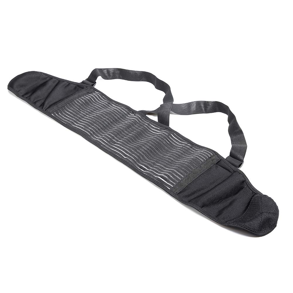 Industrial Work Back Brace | Removable Suspender Straps for Heavy Lifting Safety - Lower Back Pain Protection Belt for Men in Construction, Moving and Warehouse Jobs