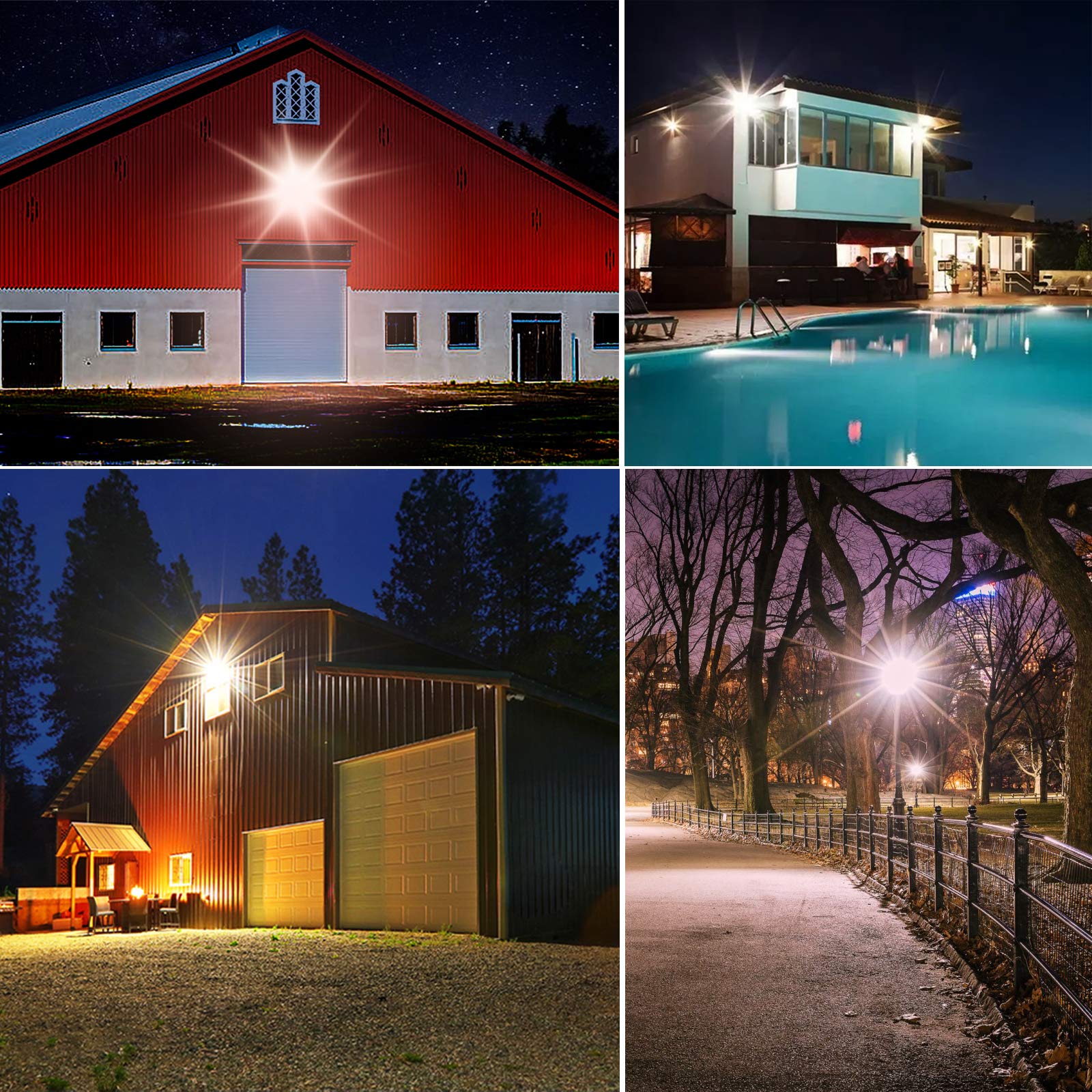 SERWING LED Barn Light 70W - Dusk to Dawn LED Outdoor Lighting, Super Bright 9900LM Security Yard Light (700W Incandescent Equiv.) 5000K Daylight IP65 Waterproof for Outdoor Street Area Lighting