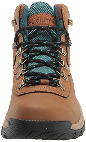 Columbia Women's Newton Ridge Plus Hiking Shoe, Elk, River Blue, 8