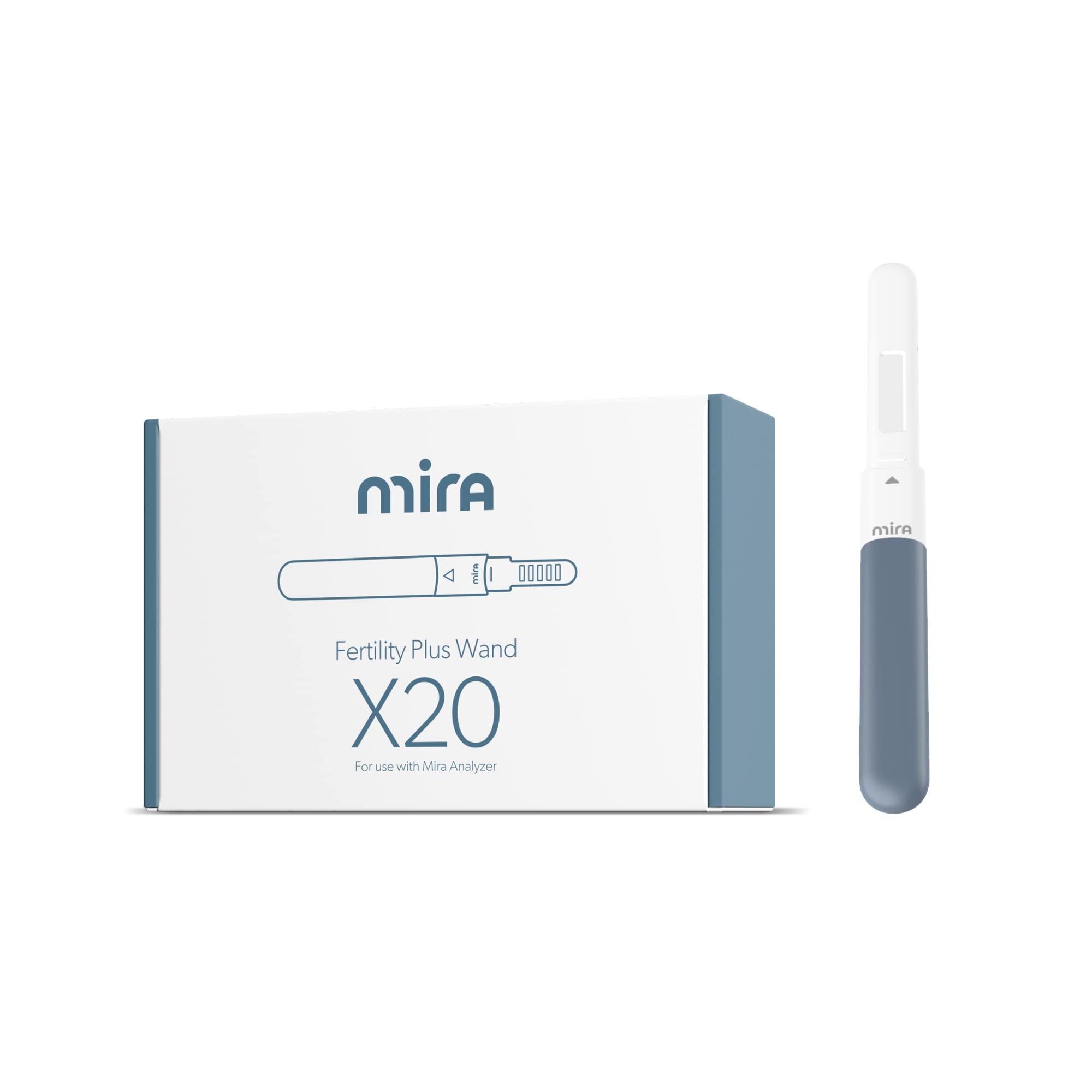 Mira Fertility Plus Wands, Ovulation Test Strips for Women, Accurately Monitor and Detect Ovulation at Home, Track LH and E3G Hormones, Use with Digital Mira Fertility Monitor Kit + App, 20 Tests