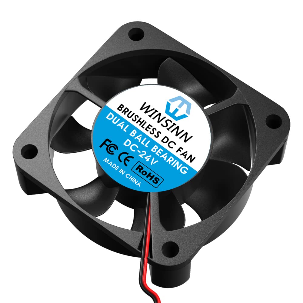 WINSINN 40mm Fan 24V, Ender 3 Fan Upgrade 24 Volt Fans 4010 Dual Ball Bearing, Works with Ender 3 Pro 3X CR-10S (Pack of 2Pcs)