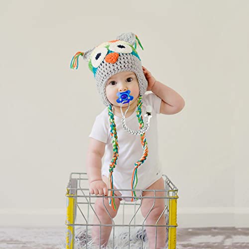 Duludulu 7 Pcs Braided Pacifier Clip, Pacifier Clips for Boys & Baby Girls, Pacifier Holder Clip Binky Clips Handmade Cotton Modern Unisex Pacifier Smoother Clip Fits All Pacifiers