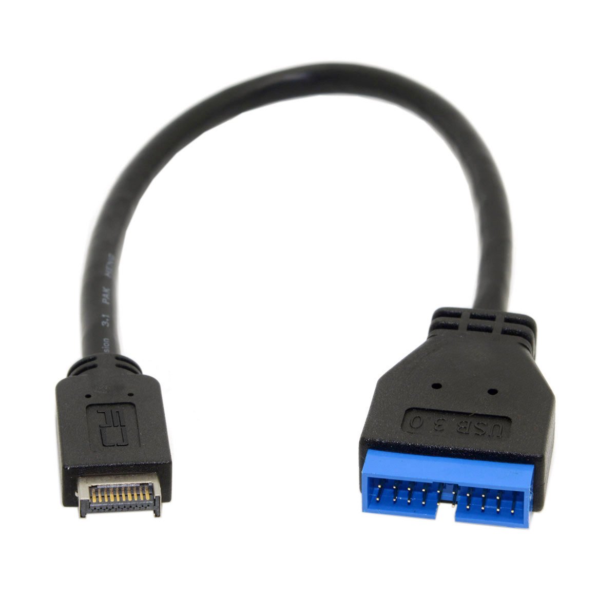 Cablecc USB 3.1 Front Panel Header to USB 3.0 20Pin Header Extension Cable 20cm for ASUS Motherboard