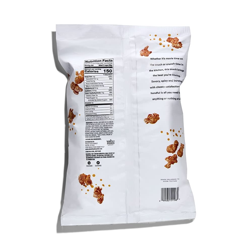 365 by Whole Foods Market, Spicy Cheddar Popcorn, 6 Ounce