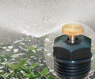 Yahpetes 9 Pcs Garden Misting Nozzles 1/2" Adjustable Garden Lawn Water Spray Misting Nozzle 360-rotating Agricultural Lawn Watering atomizing Greenhouse Spray Irrigation atomizing Micro Sprinkler