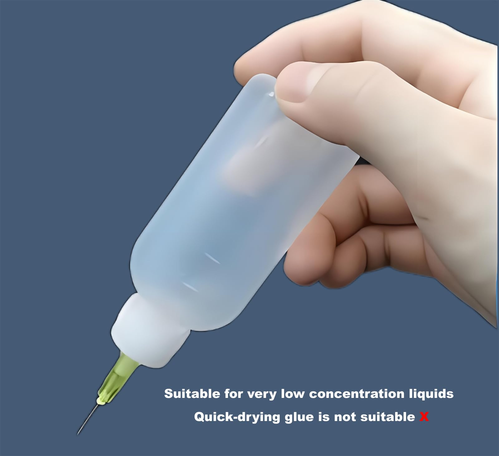 SANANTS 25 Gauge 0.25 Inch Industrial Micro Low-Viscosity Liquid Blunt Dispensing Needle, Luer Lock, Precision Stainless Steel, Red 20 Pack