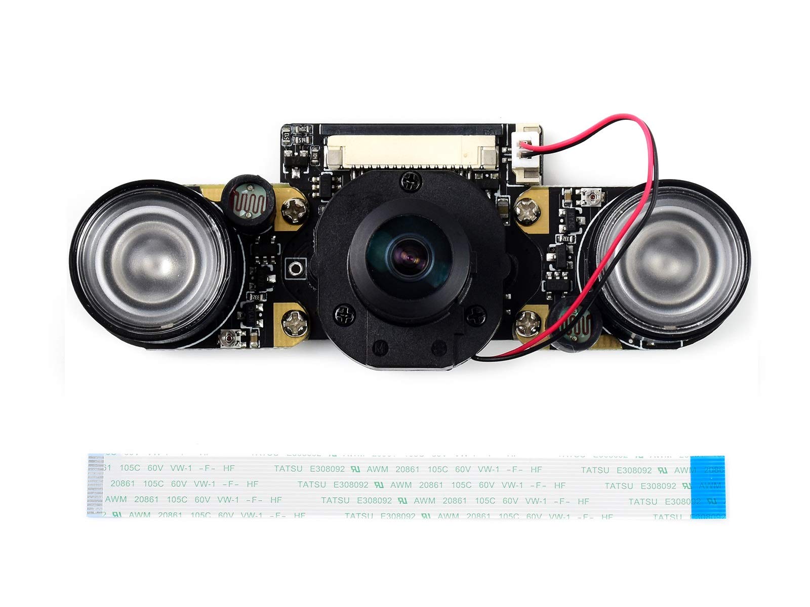 waveshare Compatible with NVIDIA Jetson Nano Camera IMX219-160 8MP IR-Cut Infrared Night Vision Camera Module for Jetson Nano and Raspberry Pi Compute Module,162° FOV with IMX219 Sensor