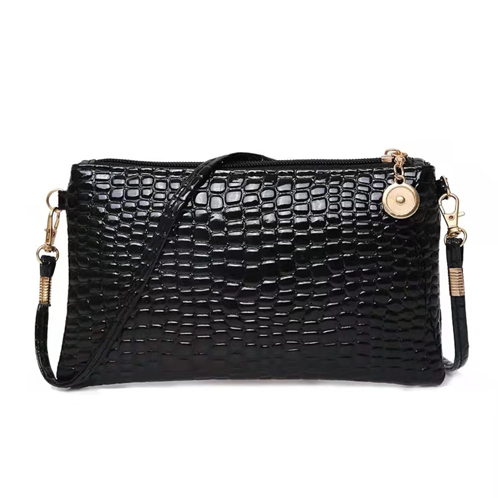 sjgtcmkj, Women's Small Messenger Bag, Small Purse and Handbag, Faux Leather Clutch, Messenger Bag with Detachable Shoulder Strap, Small
