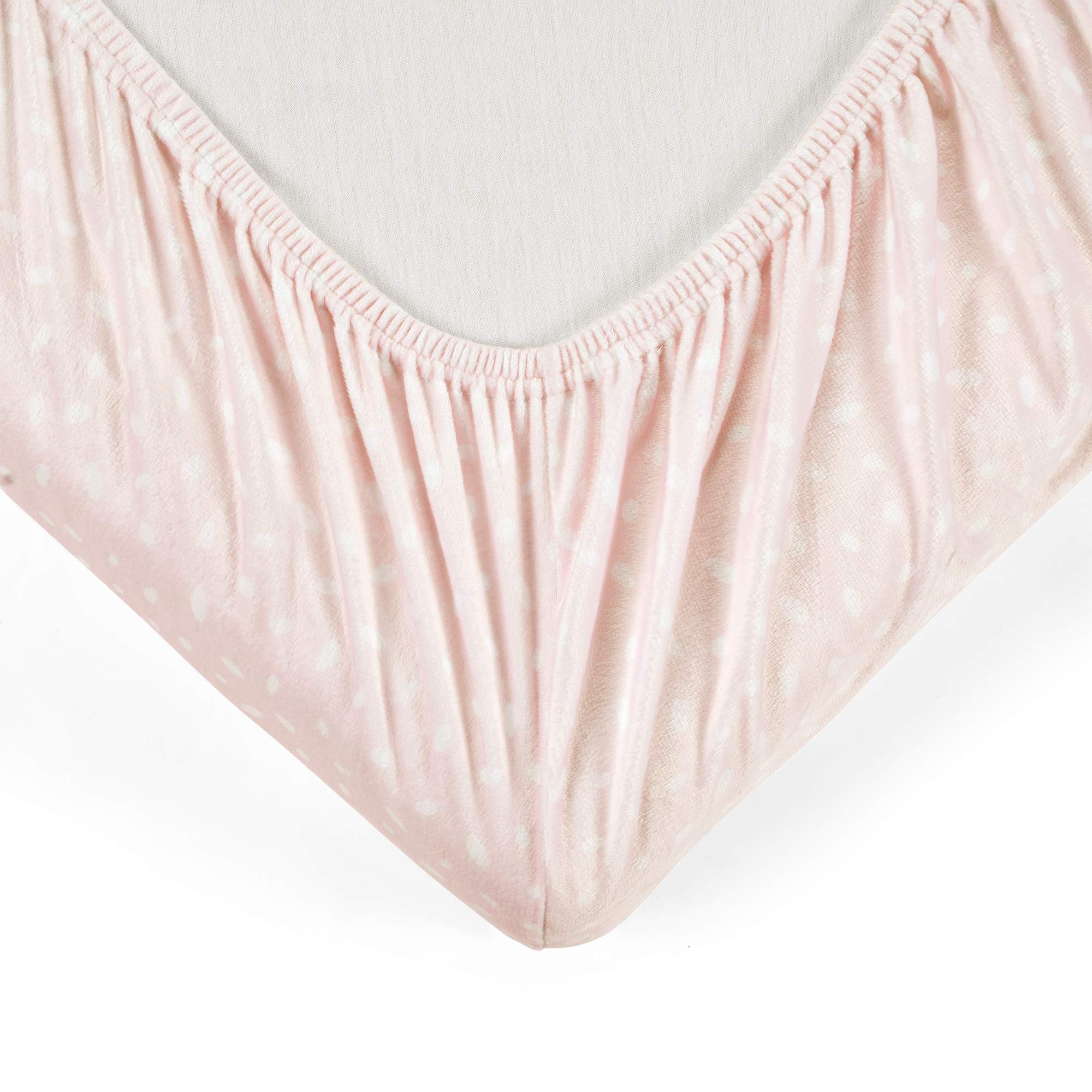 Lush Decor Baby Pixie Fox Soft & Plush Fitted Crib Sheet, 2 Pack, Multi, 28" W x 52" L + 9" Pocket - Baby Bedding - Geometric, Floral & Fox Crib Sheets - Woodland Nursery Decor - Baby Shower Presents