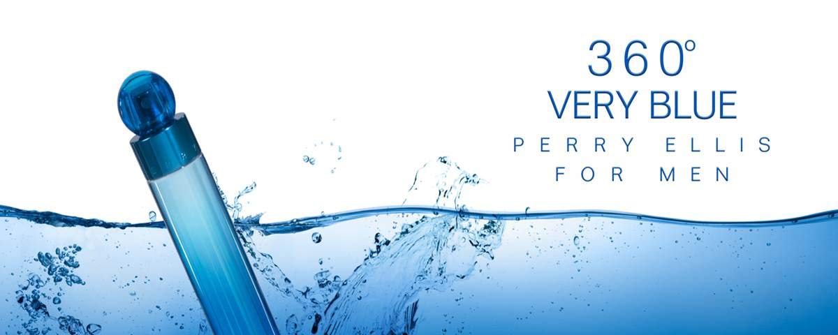 Perry Ellis Fragrances 360 Very Blue for Men, Deodorizing Body Spray, 6.8 Fluid Ounce