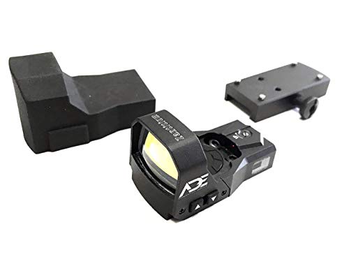 ADE Zantitium RD3-015 Red Dot Sight + Rear Sight Optic Mounting Plate/Adapter for All Glock (Non-MOS,Non-Aftermarket Slide) Standard, Canik TP9SF and Taurus GX4/G3C/G3 with Factory Steel Sight Pistol