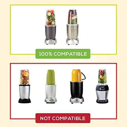 Blender Replacement Parts for Nutribullet Blender, 24OZ Cup with Replacement Extractor Blade Compatible with Nutribullet 600W 900W Blenders