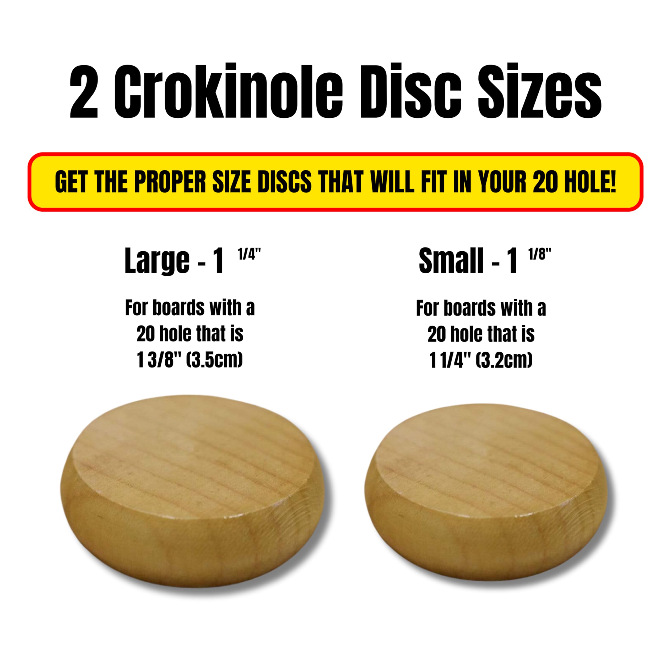 26 Blue and Yellow Crokinole Discs - Full Set (Large β 1 1/4 Inch Diameter (3.2cm))