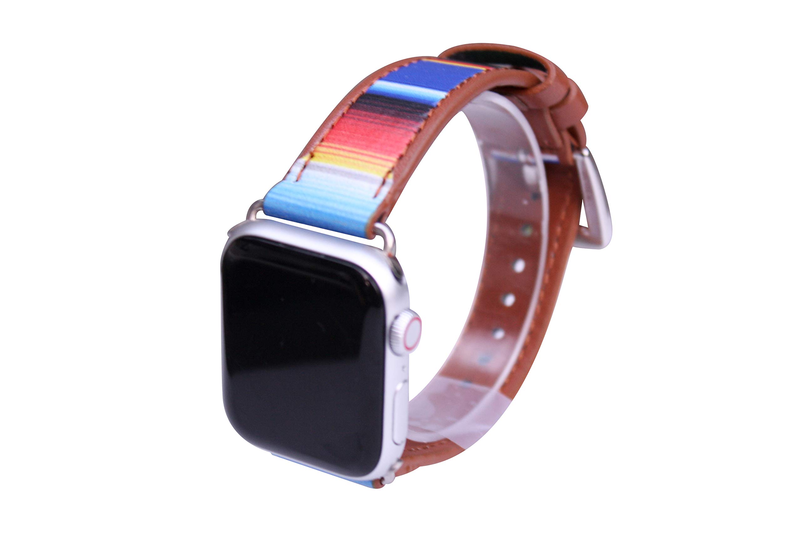 38mm, 40mm, 41mm compatible for Apple Watch Series 8,7,6,5,4, and SE Small Versions, Western Serape Pattern Print Watch Band No. 22M9