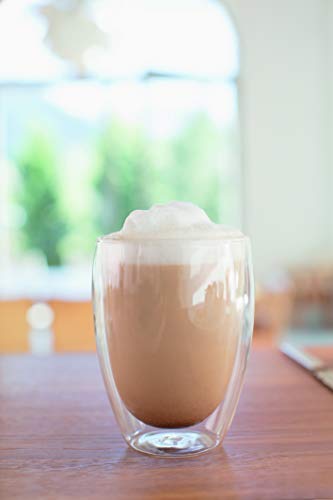 Bodum Pavina Glass, Double-Wall Insulate Glass, Clear, 12 Ounces Each, 2 Count (Pack of 1)