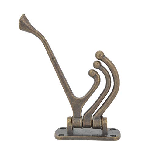 OVOV Rustic Tirple Swivle Hook Zinc Alloy Wall Mounted Coat Hook Multifunctional Foldable Decoration Robe Hook(Antique Bronze)