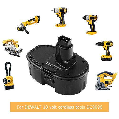2Pack 4.0Ah DC9098 DC9096 Battery for Dewalt 18V Battery Replacement Compatible with 18Volt Dewalt Battery DC9096 DC9098 DC9099 DW9098 DW9099 DW9095 DW9096 DE9039 DE9098 DE9503 XPR Power Tools(Black)