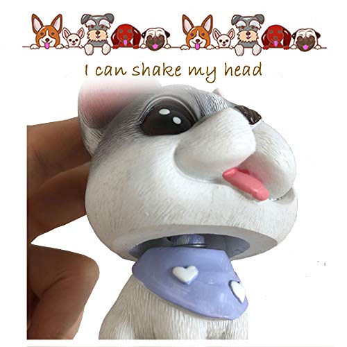 ANWoRLeT Bobble Head Figures, Dog Bobbleheads for Car Dashboard，Animal Bobble Head，Car Dashboard Decorations,Puppy，Bobbing Head Dogs for Car,Kid's Gift (French Bulldog)