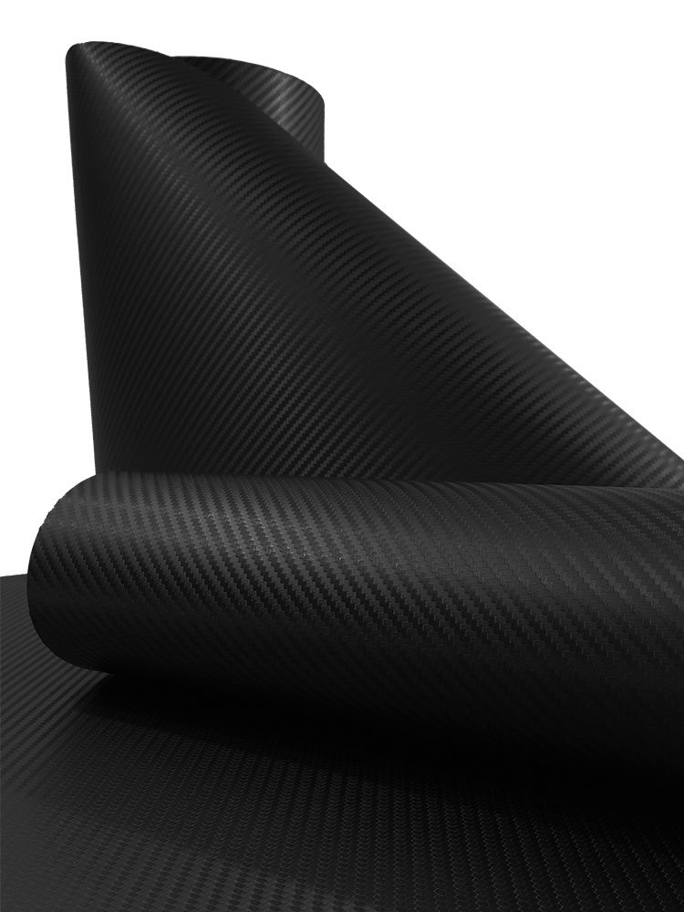 3D Carbon Fiber Black - Air Release Vinyl Decal Mod Skin Kit by System Skins - Compatible with PlayStation 5 Console (PS5)